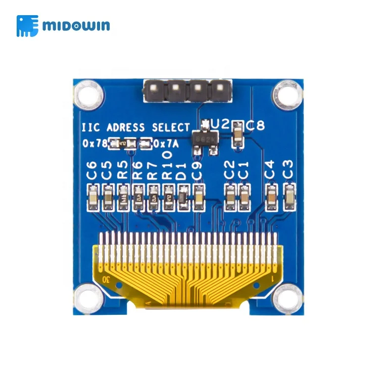 New & Original 0.96 Inch I2c Iic Serial 128x64 White Blue Blue And ...