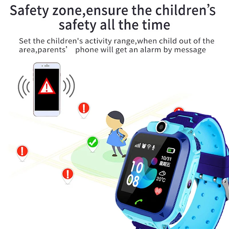 Hot Selling Q12 Kids Smart Watch Calling Waterproof Phone Children ...