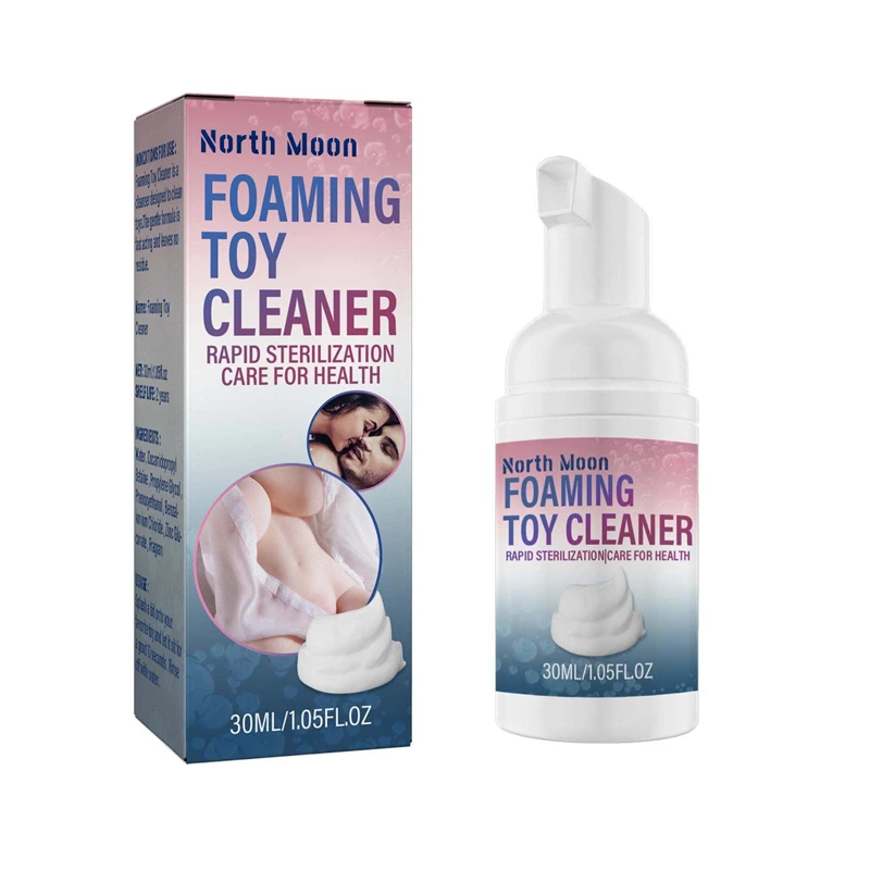 North Moon Silicone Adult Toy Cleaning Liquid Foaming Sex Toy Cleaner ...