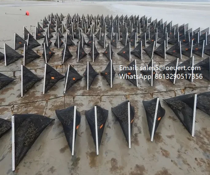 Hook Float HDPE Net Oyster Bag Mesh for Oyster Flat Net 50cm*100cm Customized Size 14mm 9mm ...