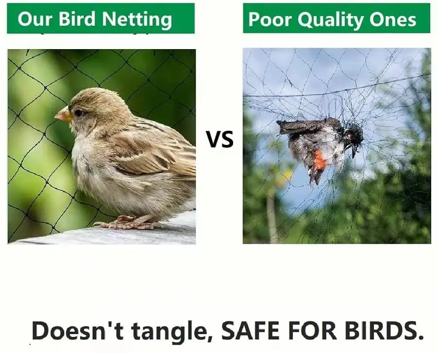 100% HDPE UV Large Size Knotless Bird Netting Most Popular Agricultural ...