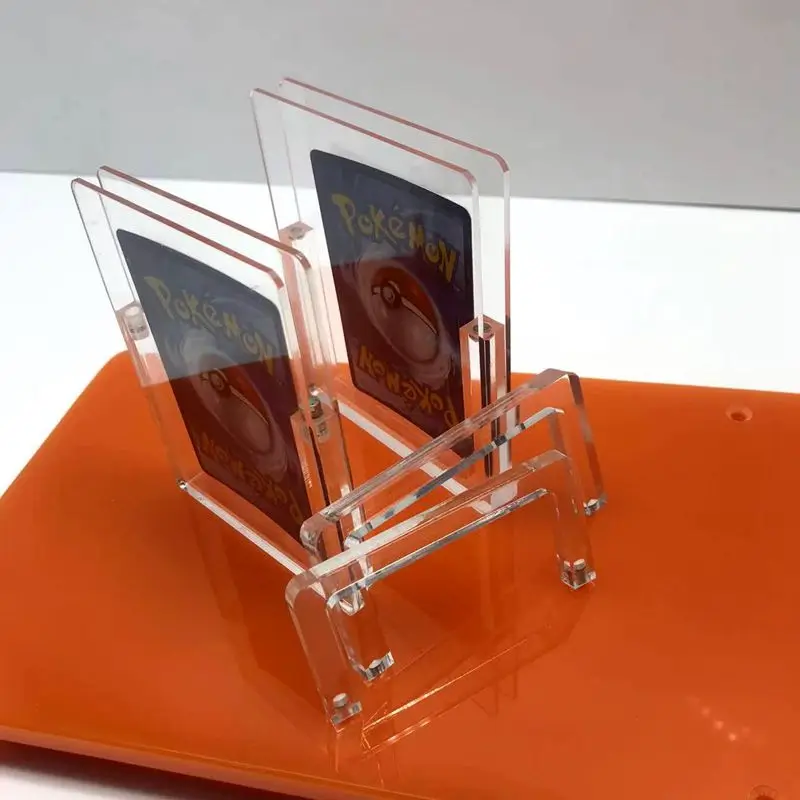 Clear Acrylic Card Case Graded Trading Card Frame Stand Acrylic Single ...