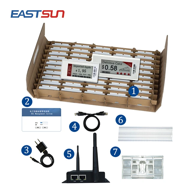 Storage Shelves Epaper Label 433mhz Digital Eink Tag Smart Esl ...