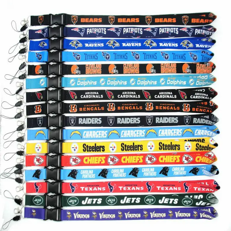 Wholesale Manufacturer Direct Sell 32 Team NFL Rugby Polyester Lanyards ...