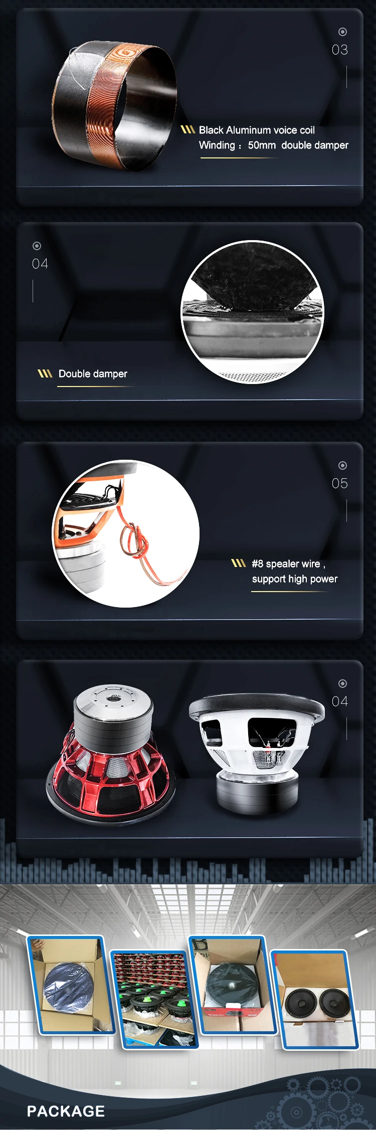 Oem Speaker Factory Wholesale Dual 2 Ohms 4000w Rms Power 15 Inch ...