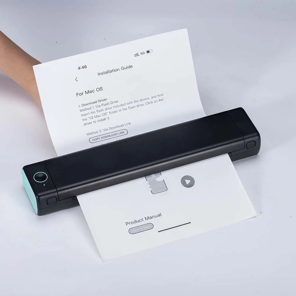 Eryin M08F Printer - Portable Thermal A4 Printer for Travel