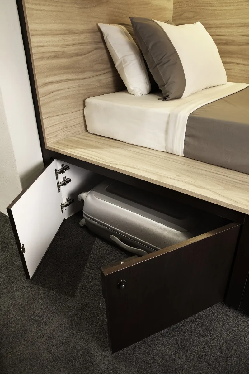 Sleeping Pod Box Modern Hotel Furniture School Capsule Bunk Bed Wooden ...