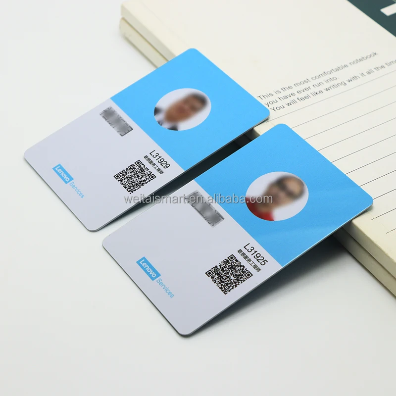 Customized High Quality Pvc Photo Id Card Rfid 13.56mhz Portrait Card ...