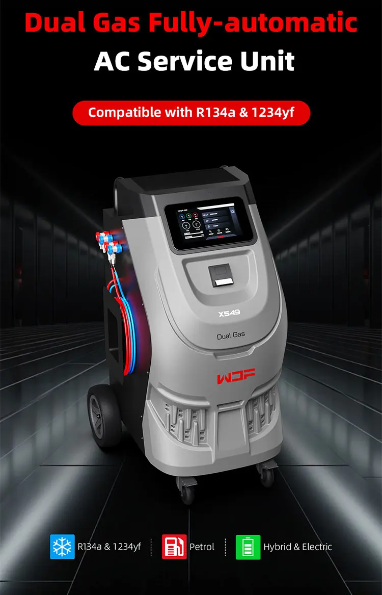 X-549 Dual System for R134a and 1234yf A/C Service Machine