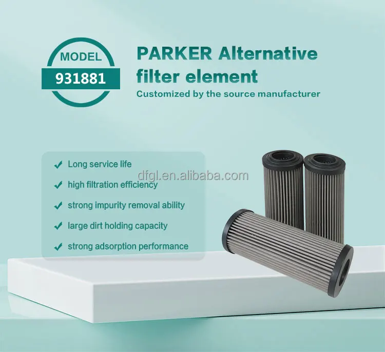 DFFILTRI Replacement Excavator Fuel Oil Filter element 931881High ...