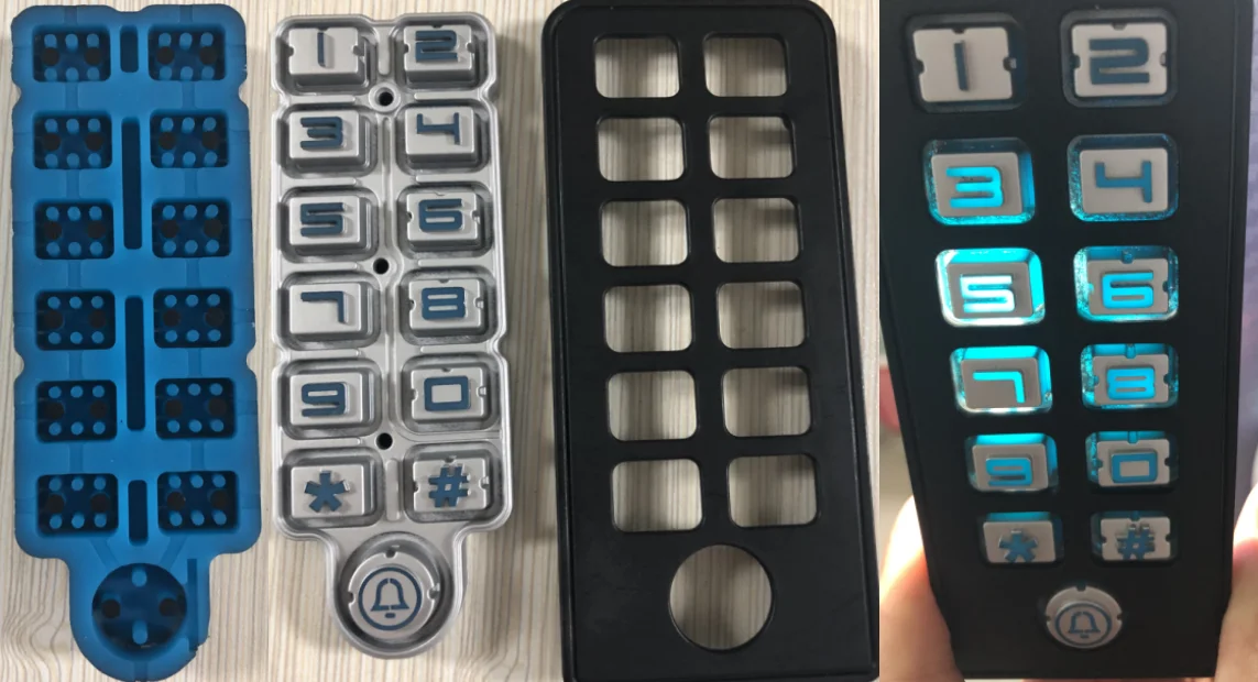 Conductive Silicone Rubber Keypad with Silk Screen Printing and Laser ...