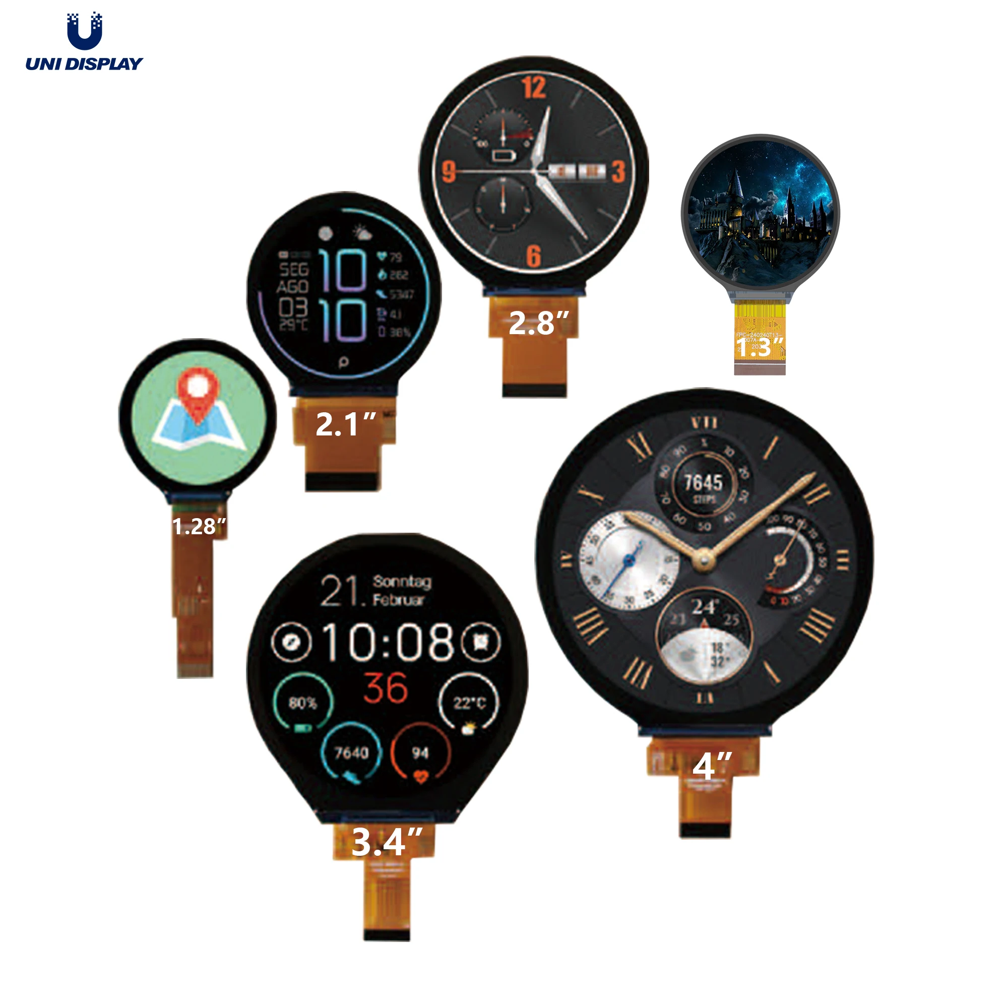 Uni Display Original Factory Customize 0.96~15.6'' 1280x800 Touch ...