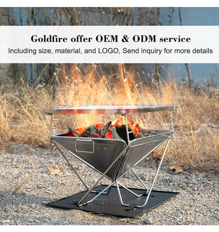 Folding Outdoor Camping Portable Barbecue Stainless Steel Bbq 304 ...
