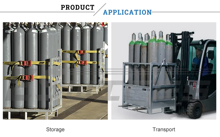 Customized Heavy Duty Storage Gas Cylinder Pallet Rack