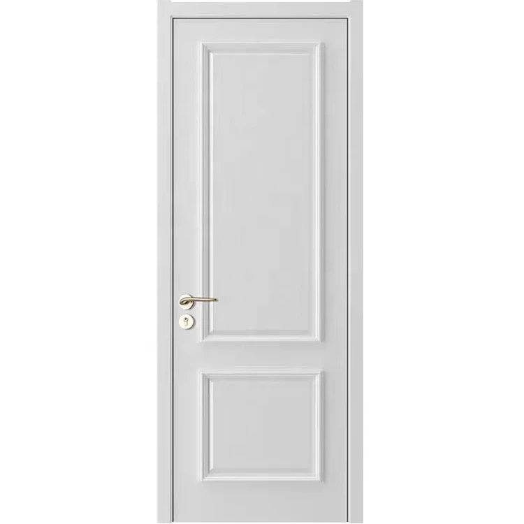 White Primed Wood Mdf Internal Door Modern Molded Interior Doors Or ...