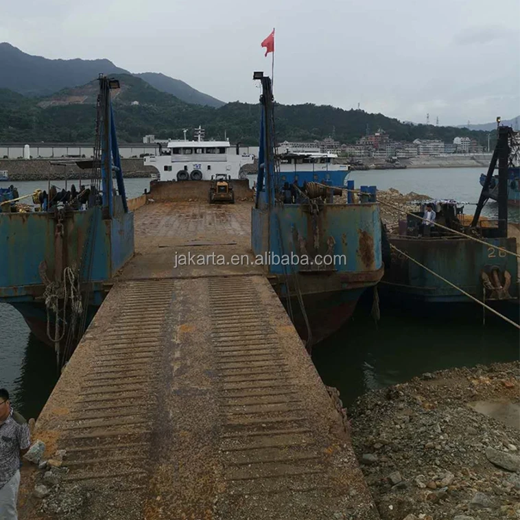 Cheap Sale for 1250DWT Self-propelled Deck Barge with Forward Ramp Door ...