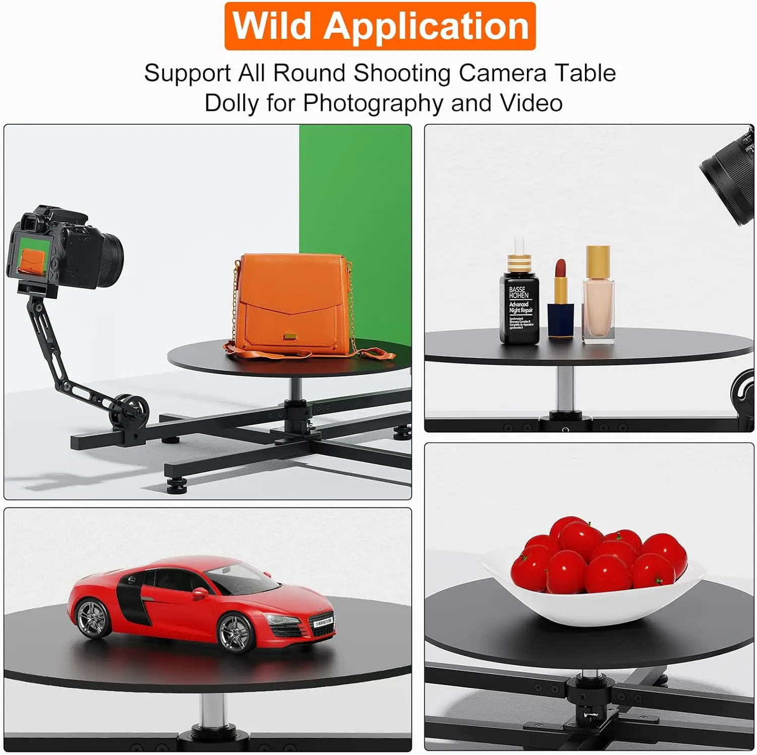 360 Rotating Camera Platform Photography Turntable Spin Table 360 ...