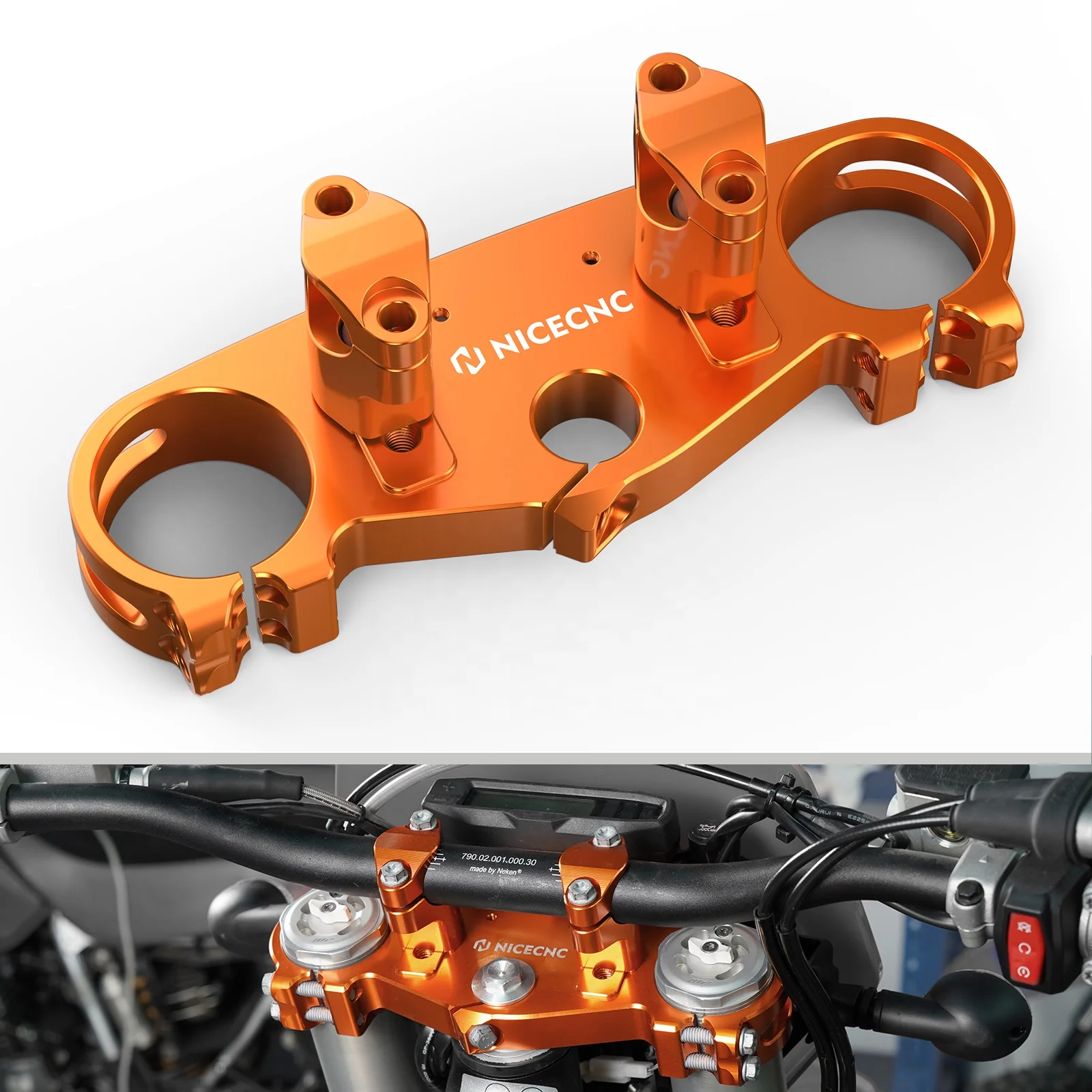 Nicecnc Top Triple Tree Clamp Kit For Ktm 125 250 350 450 Xc/sx/xcf/sxf ...