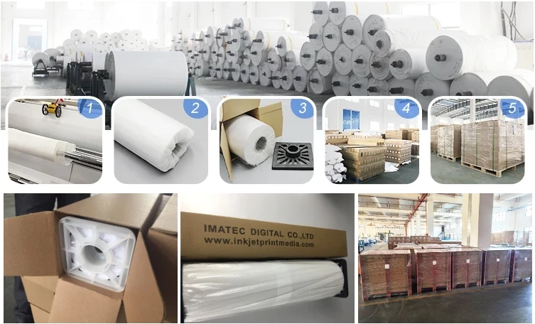 Large Format Outdoor Printable Self Adhesive Pp Synthetic Paper Roll ...