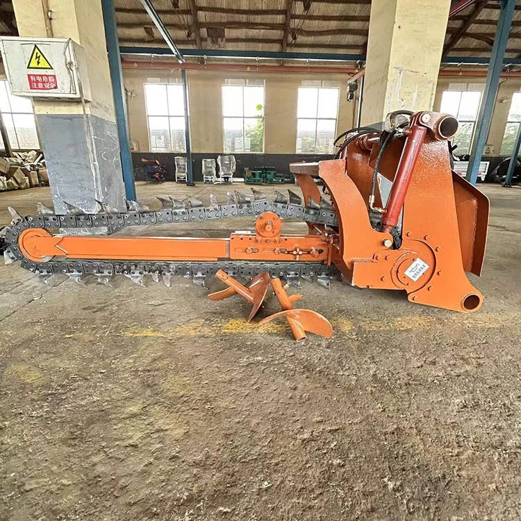 Agricultural Mini Trencher Machine Rock Chain Trenching Ditch Machine ...