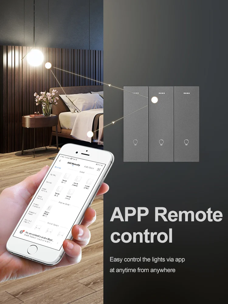 Alexa Echo Google Home Automation Wireless No Neutral Wall Smart Switch ...