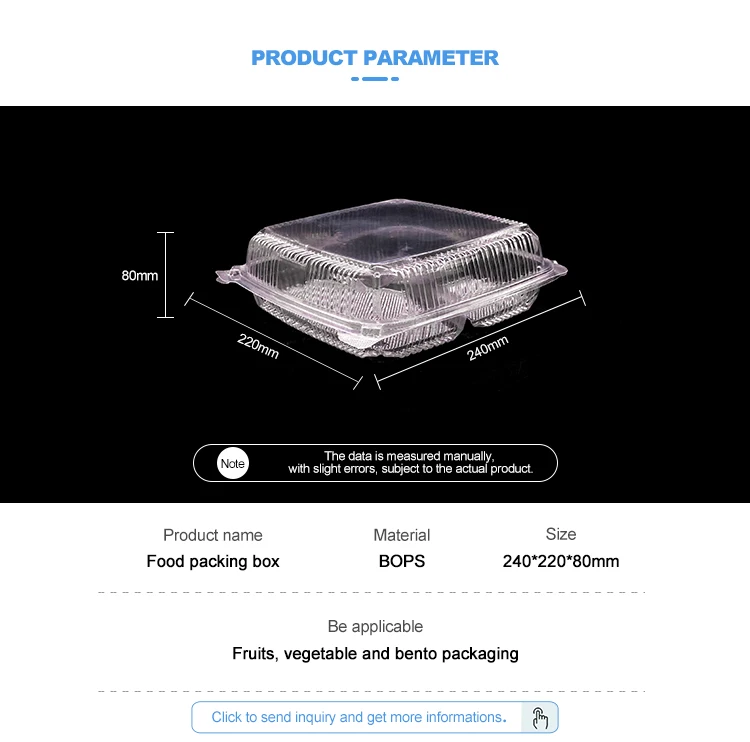 Eco Friendly Clam Shell Box clear Hinged Salad Containerclear Hinged ...