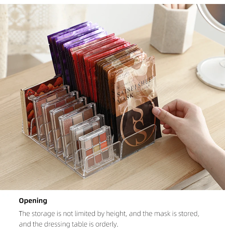 SHIMOYAMA Acrylic Eye Shadow Divider Tray Holder Rack