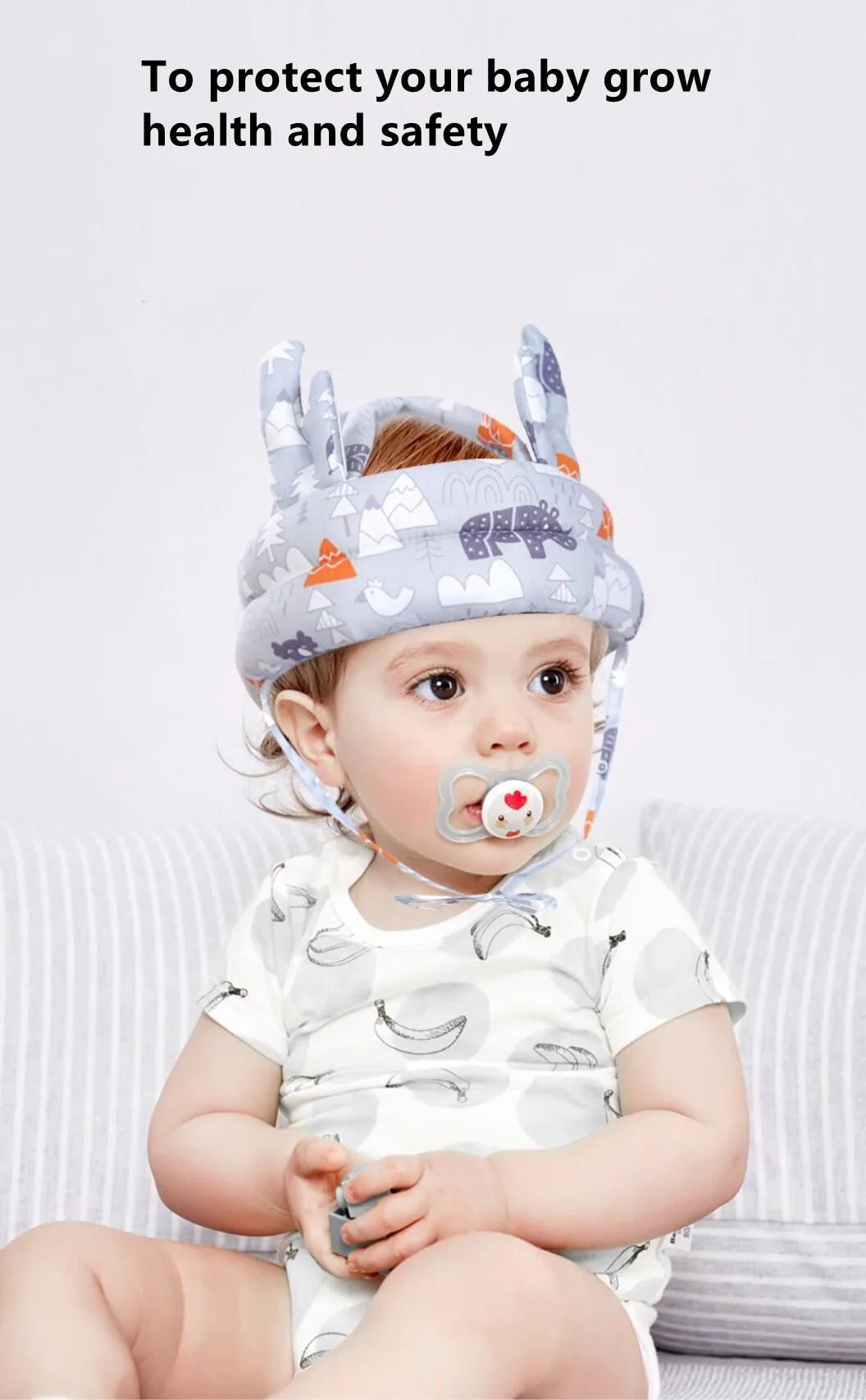 Safe and Durable Baby Protective Helmet - Adjustable & Shockproof