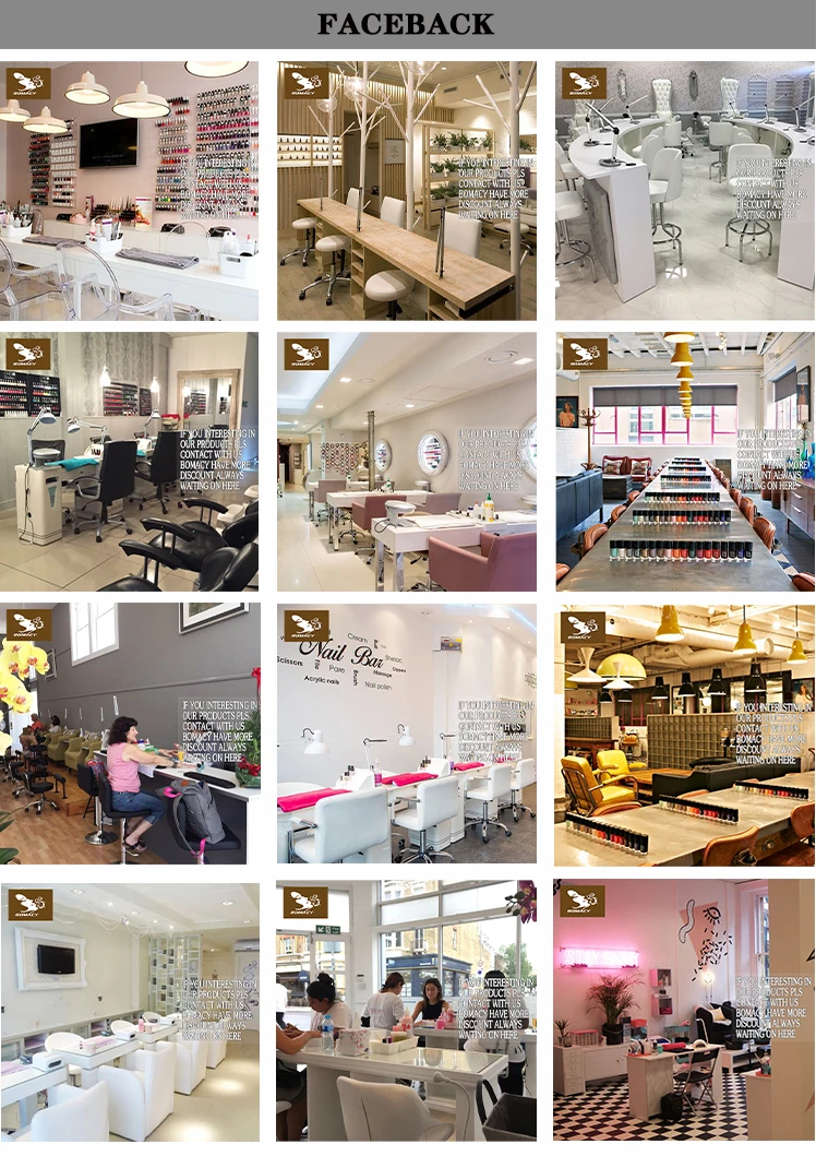 White Nail Desk Table Profesional For Nail Salon Manicure Modern Luxury ...