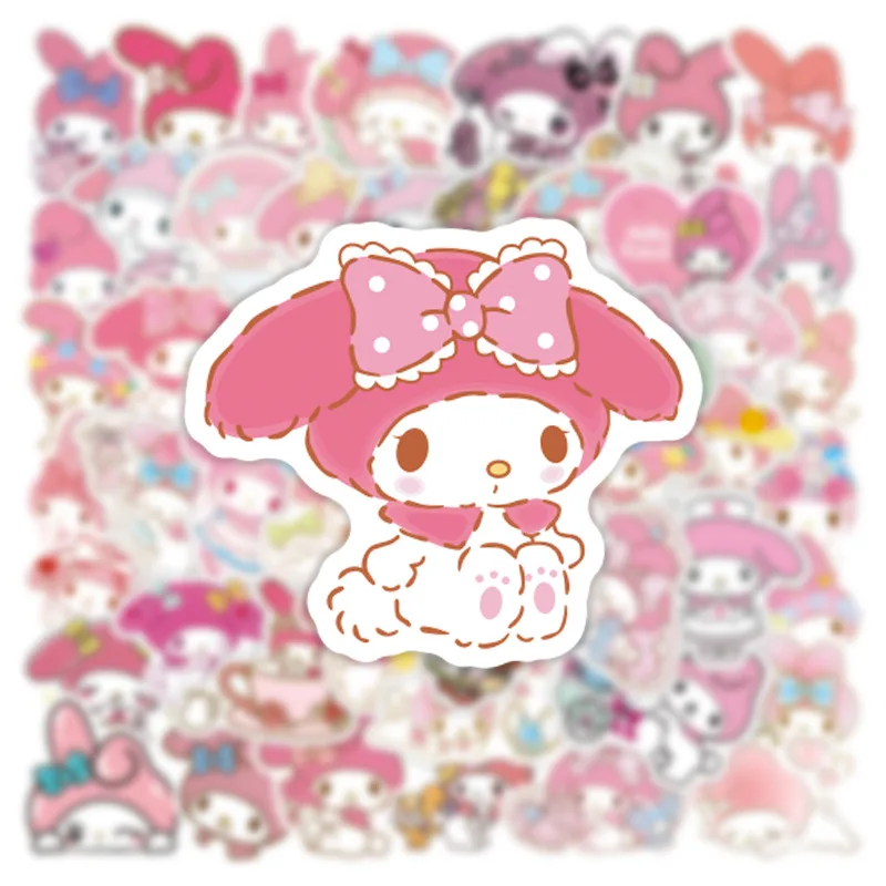 50pcs Cool Sanrio My Melody Stickers For Boy Room Wall Door Bed Bottle ...
