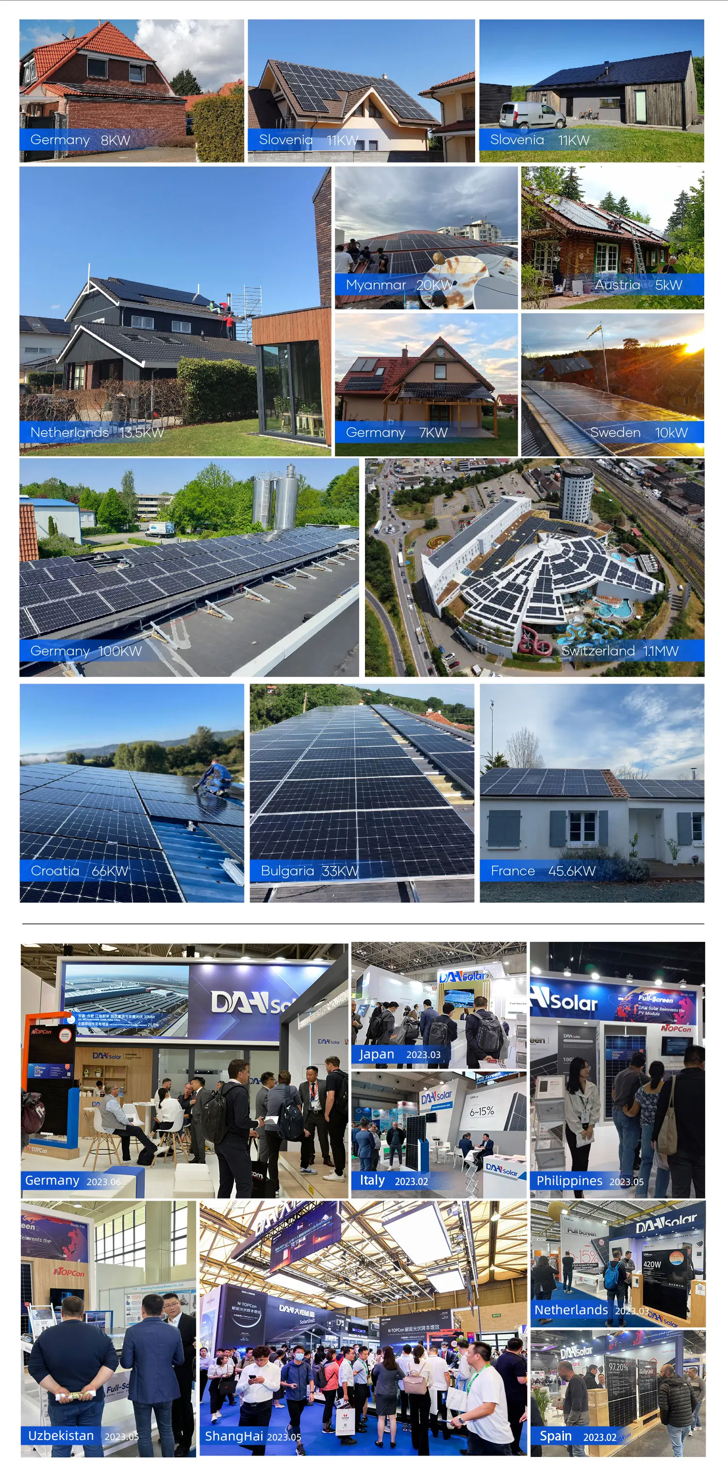 485w Germany Dah Solar Panel Tire 1 470w 480w Mono Pv Panels All Black ...