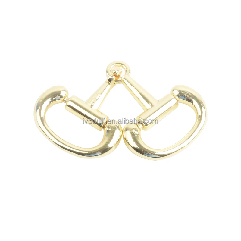 Metal Shoe Chain Bag Hardware - Double D Ring Bag Horsebit Buckles