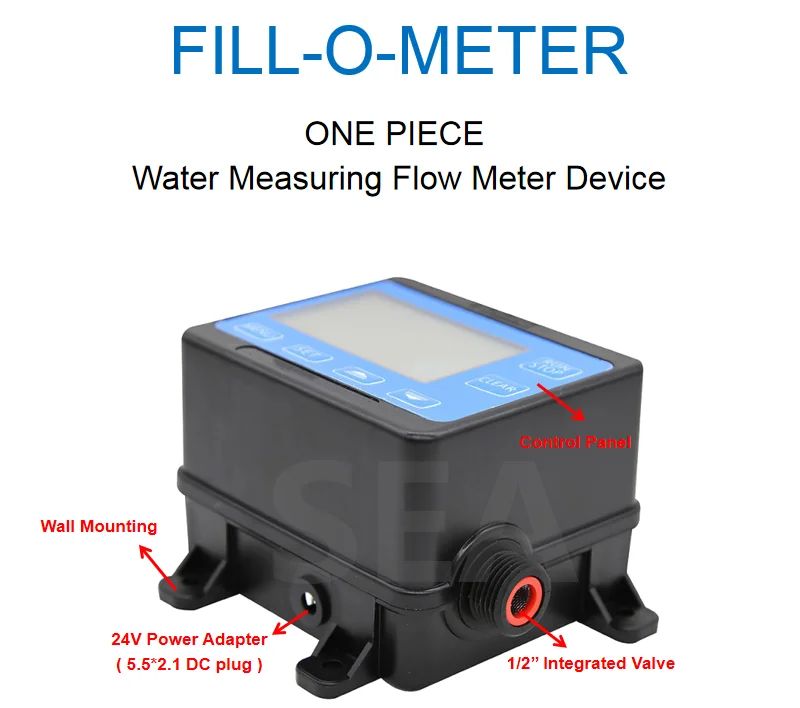 Smart Integrated Valve Electronic Water Meter - FILL-O-METER