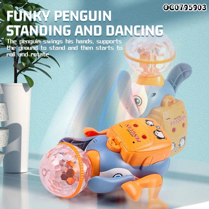 Children's Electric Cute Penguin Cartoon Musical Toys For Kids With ...