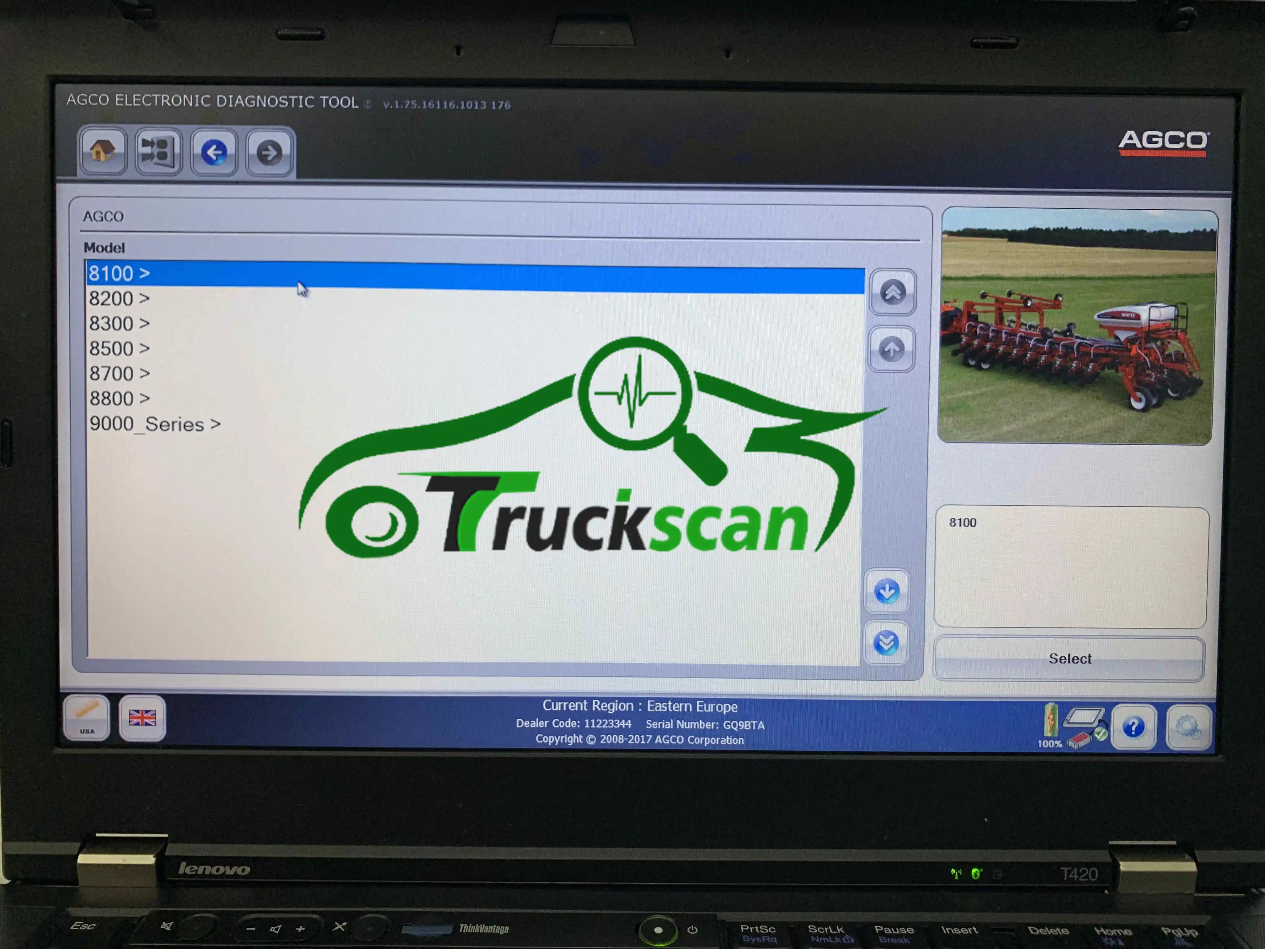 T420 Laptop Full Set Truck Diagnosis CANUSB AGCO EDT Tool