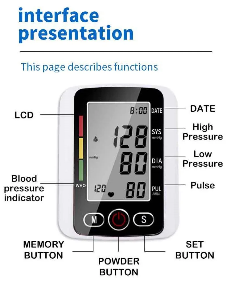 Vileco Digital Rechargeable BP Monitor - Accurate & Reliable