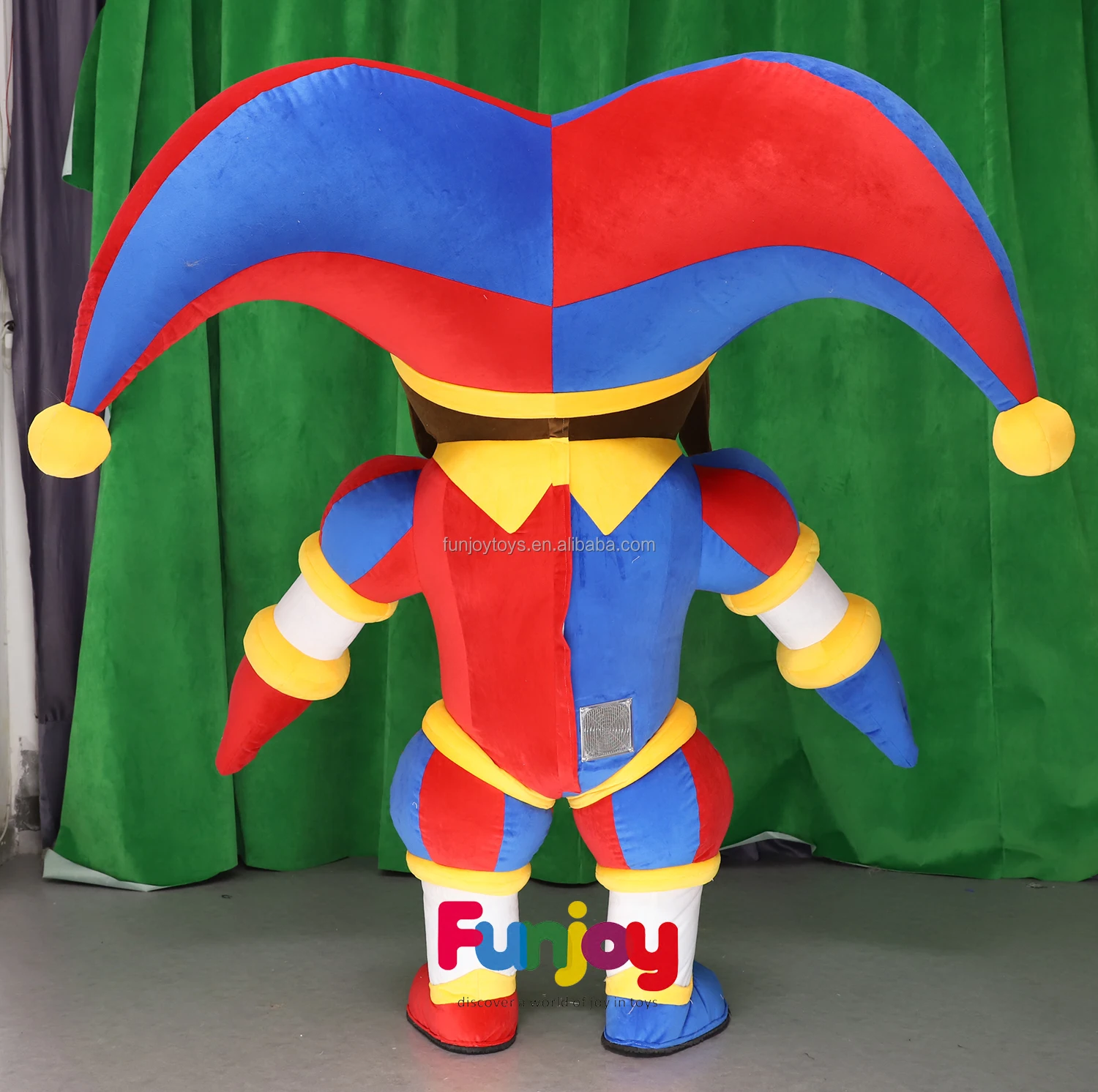 6.56ft Circus Clown Inflatable Costume Mascot Outfit Adult Dress up ...