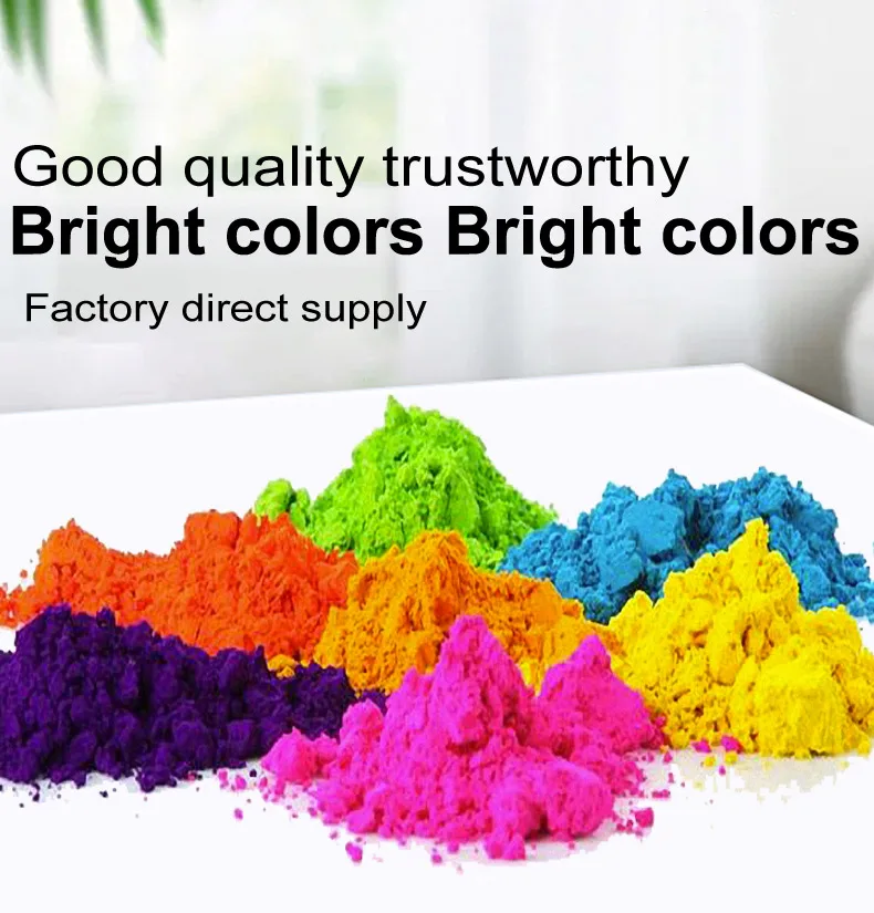 Solvent Based Water-based Neon Powder Fluorescent 12 Color Pigment For ...