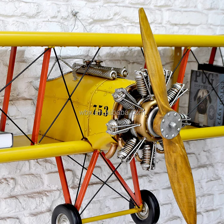 New Design Plane Book Shelf 1:1 Scale 100% Handmade Vintage Iron ...