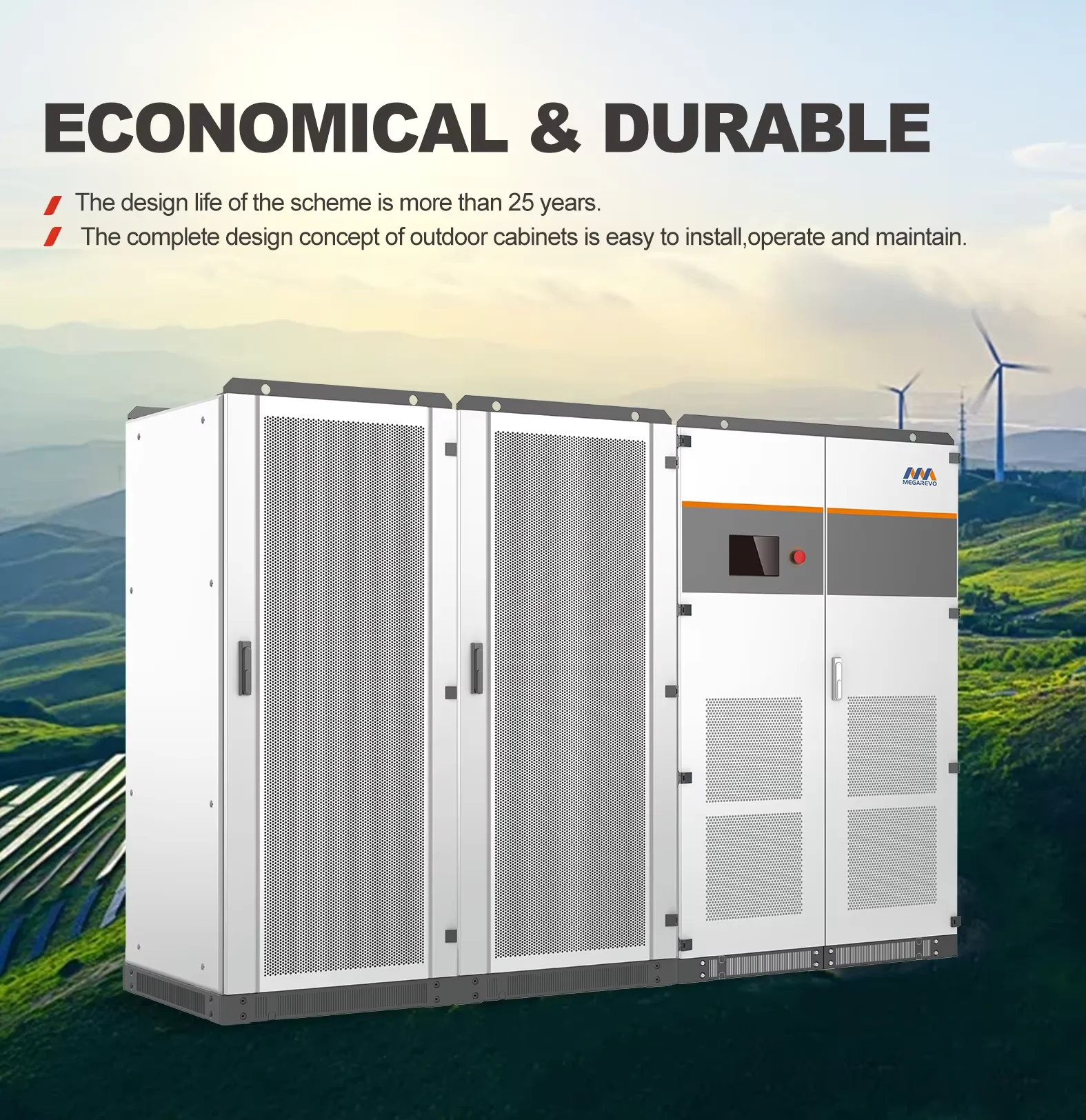 Megarevo MPS Microgrid Series Commercial Triple Output Hybrid Inverter ...