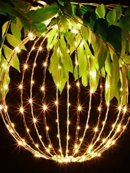 Wholesale 3d Metal Sphere Iron Frame Outdoor Hanging Ball Light ...