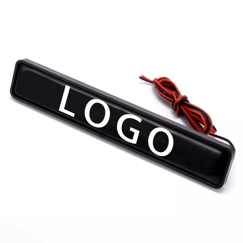 Car Logo LED Light Front Grille Emblem Badge Customized Luminescence ...