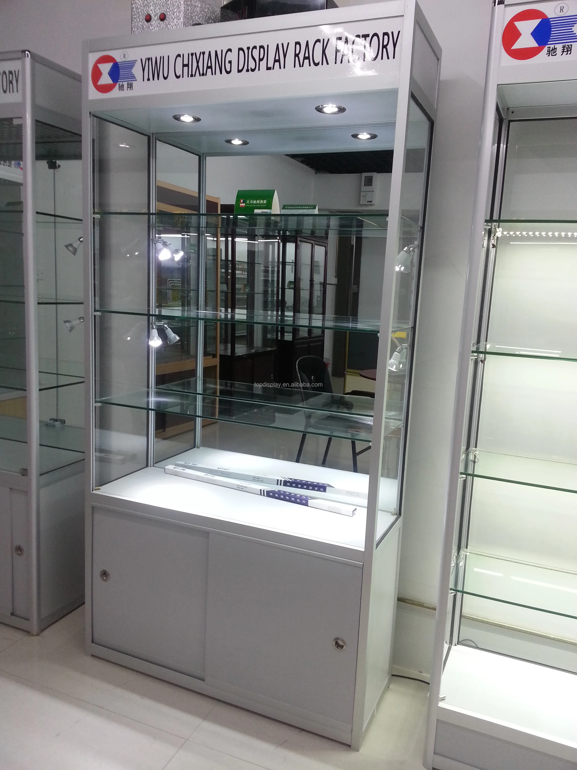 Glass Revolving Showcase - Perfect for Gifts & Crafts