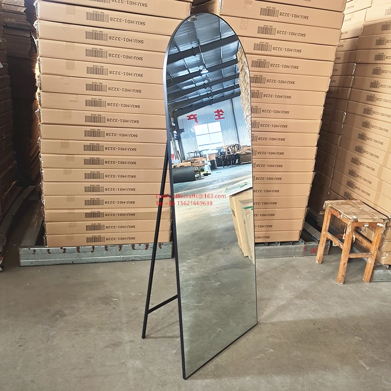 Frameless Arched Full Length Mirror - Stylish & Versatile