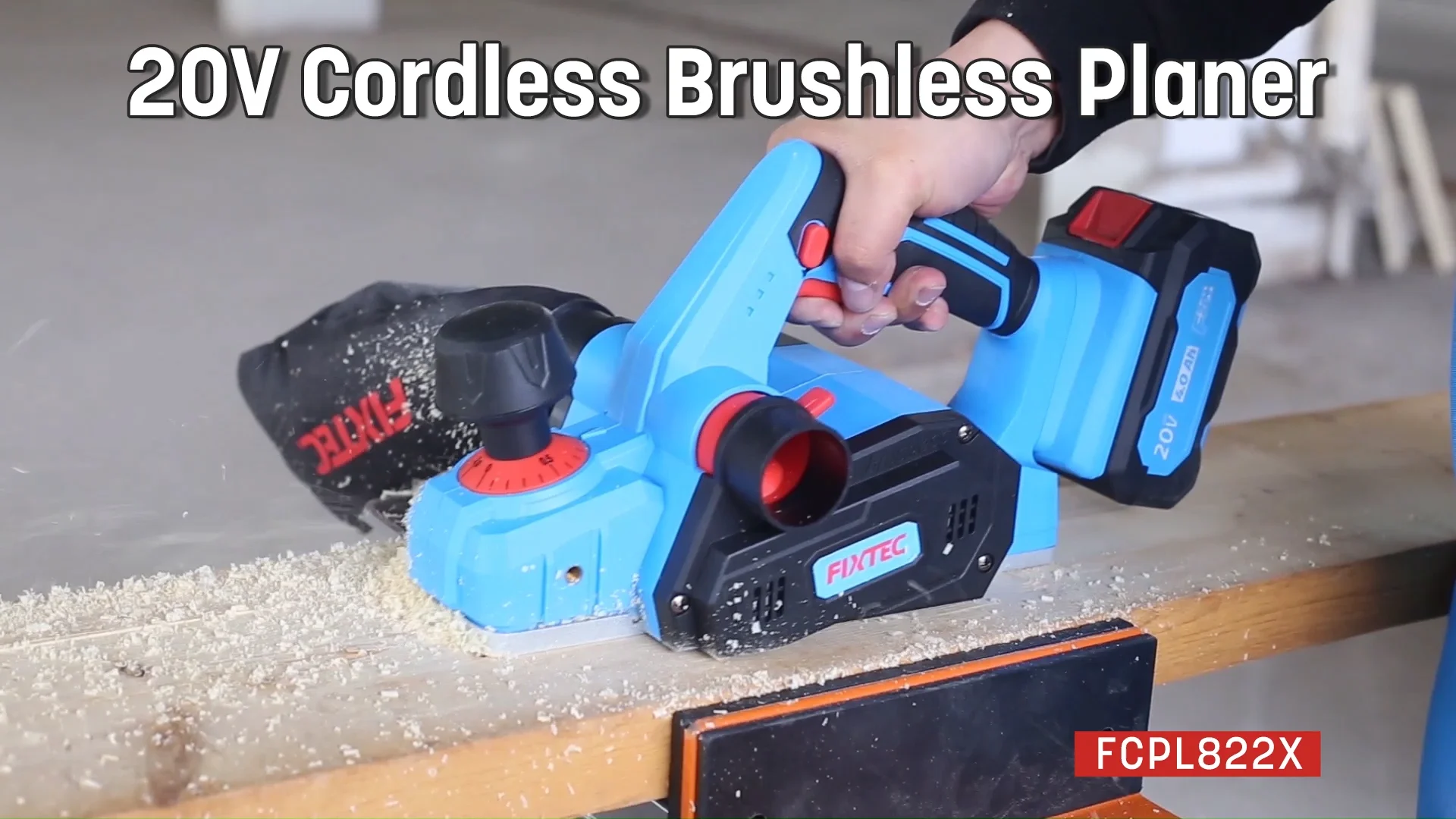 Fixtec 20v Cordless Brushless Planer 16500 Rpm Power Hand Planer 82mm(3 ...