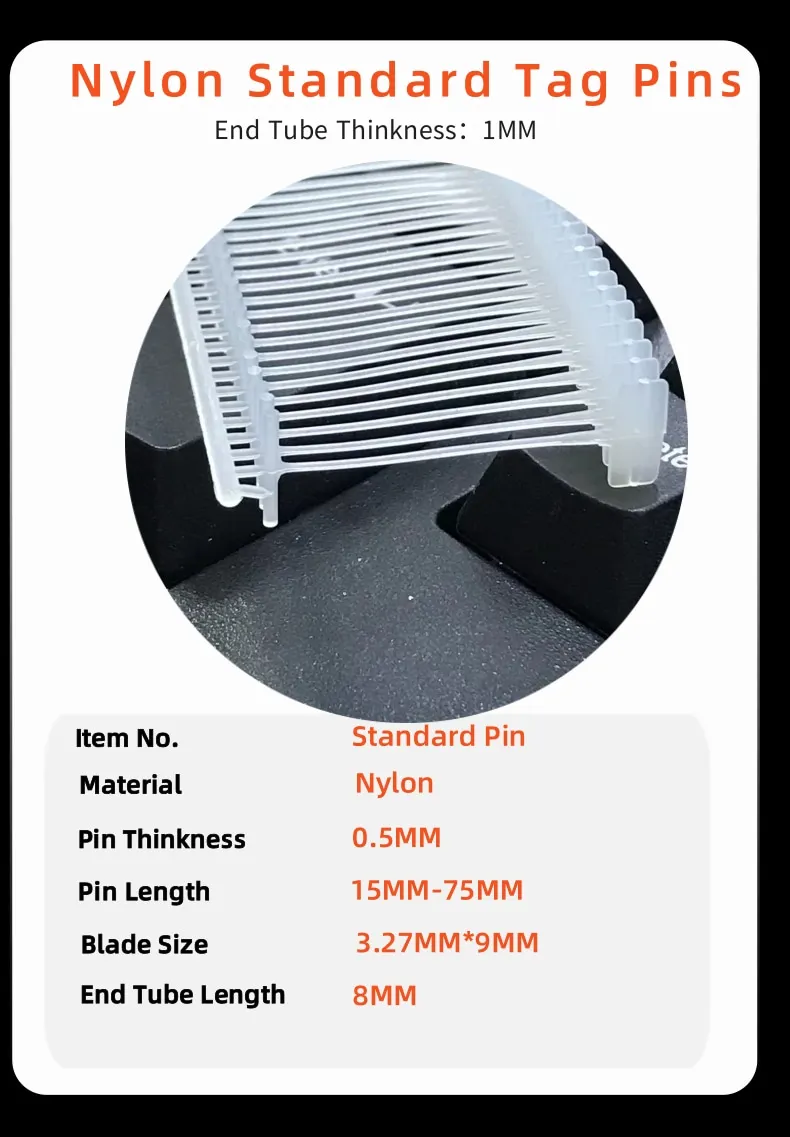 15~75mm 5000 Pcs Standard Tagging Gun Fasteners Not Jam Clothing Tag ...