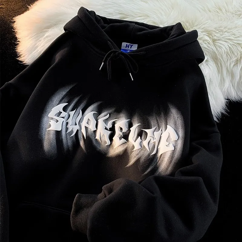 Custom Puff Printing Hoodie Logo Mens Clothing Manufacturers Acid ...