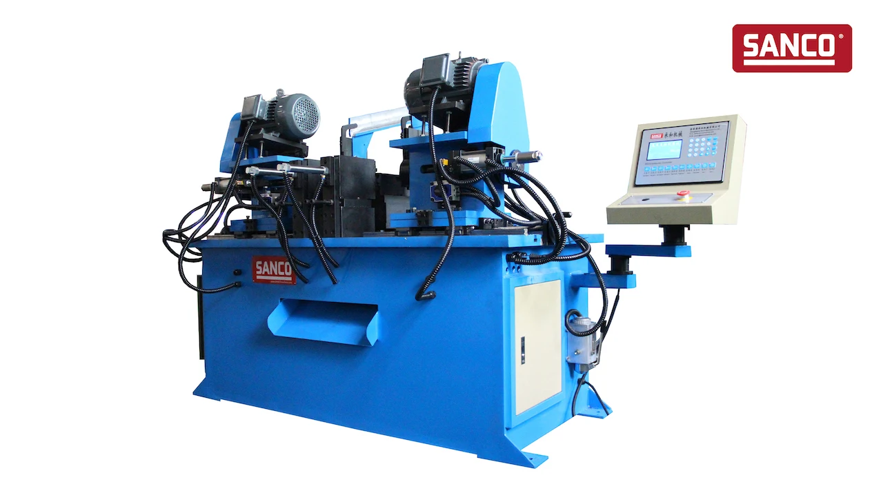 Single Double Head Pipe Tube Bar End Automatic Chamfering Machine