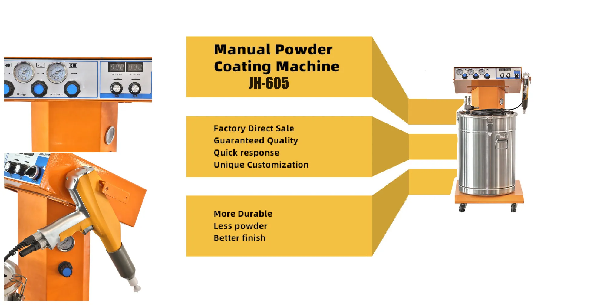 Factory Price Manual Electrostatic Powder Coating Equipment Package ...
