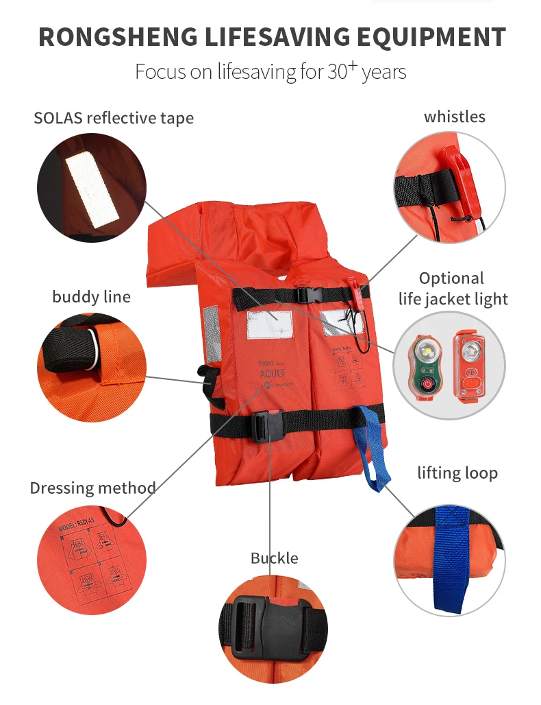 CCS/EC SOLAS Approved Life Jackets - Ronggui Marine Vests